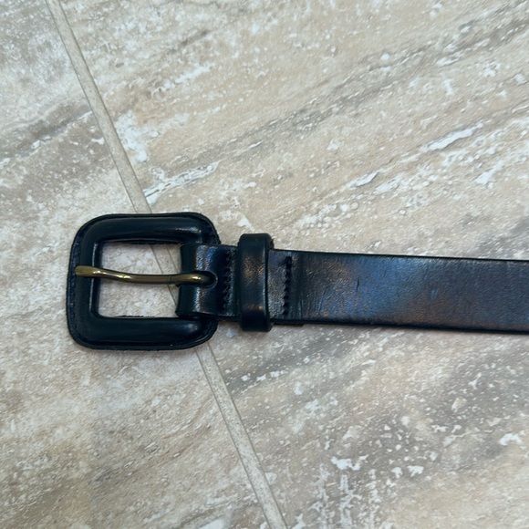Express | Accessories | Express Womens Black Leather Belt 35 Inches ...